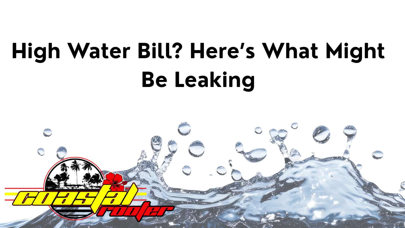 High Water Bill? Here’s What Might Be Leaking | Coastal Rooter